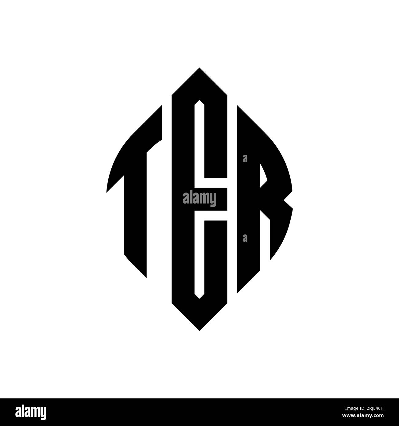 TER circle letter logo design with circle and ellipse shape. TER ...