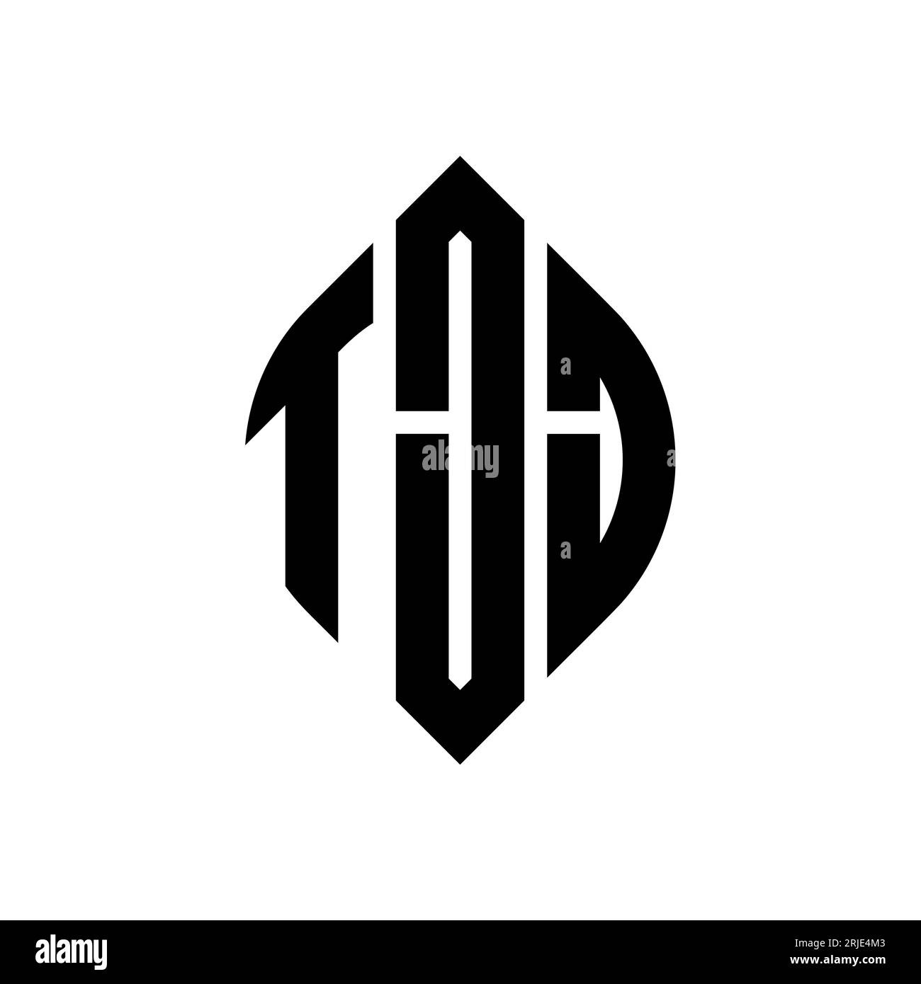 TJJ circle letter logo design with circle and ellipse shape. TJJ ...