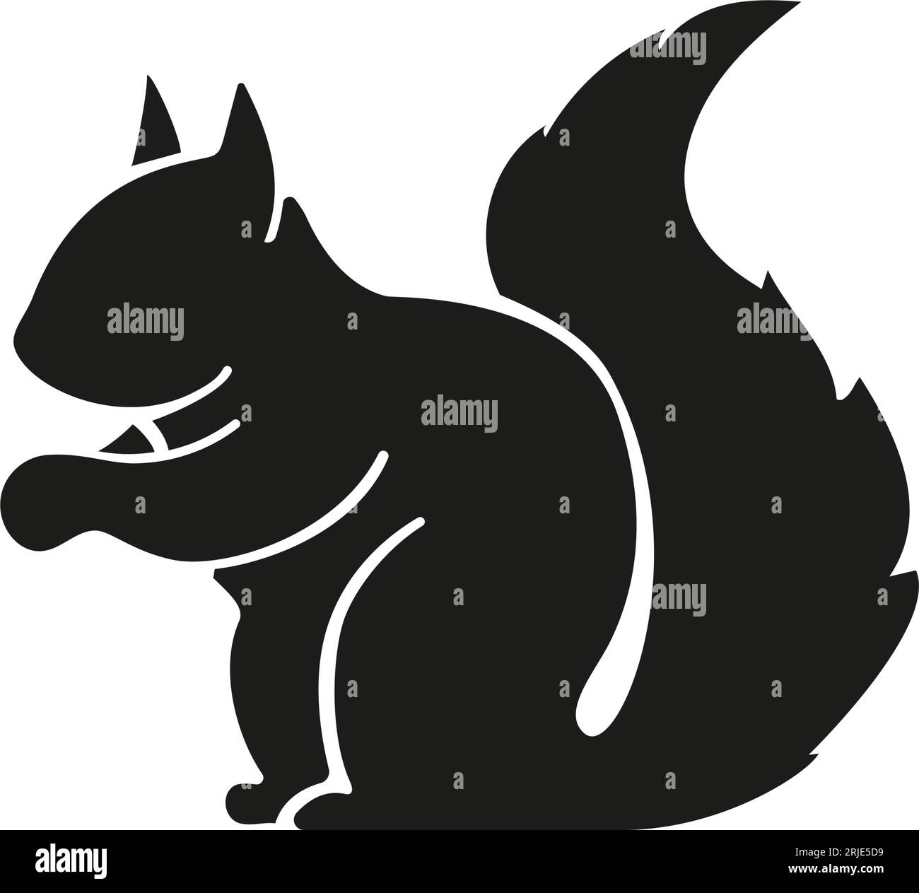Squirrel simple icon Stock Vector Image & Art - Alamy