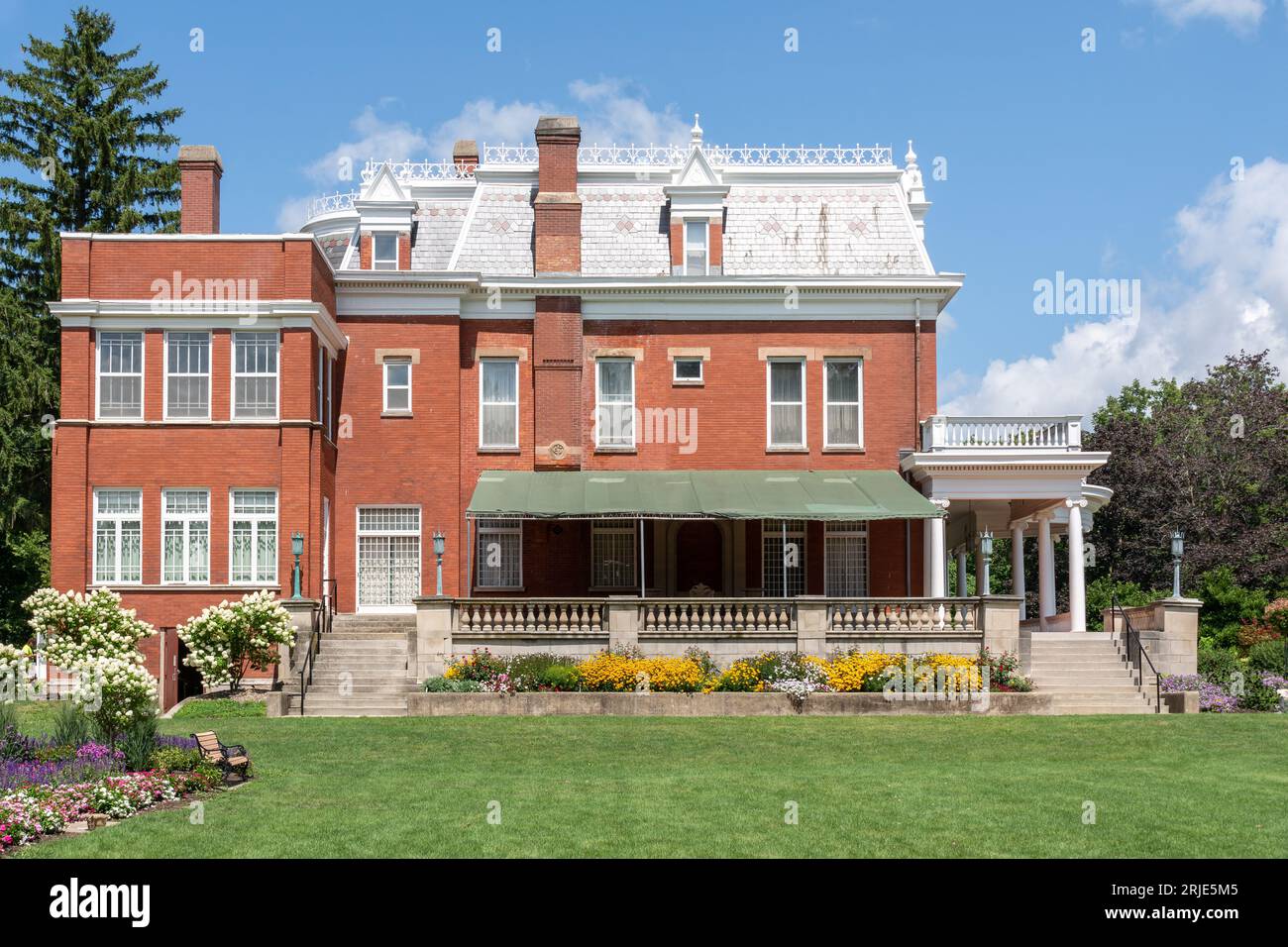 Dekalb, Illinois, USA - August 15th 2023 - Ellwood House historical ...