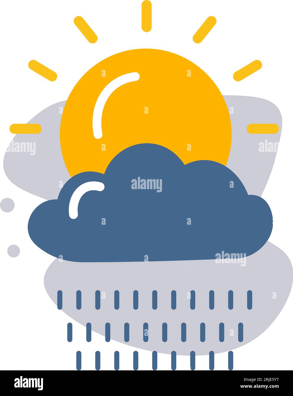 Sunshine sun sky behind cloud Cut Out Stock Images & Pictures - Alamy