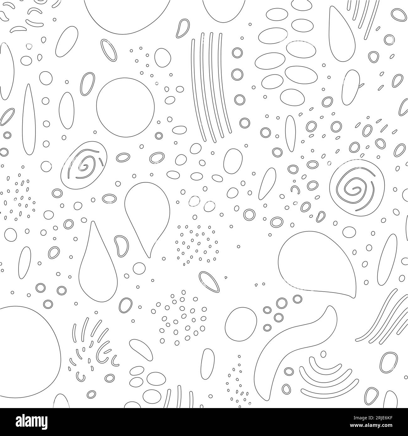 Organic amoeba blob shape abstract black color with line vector ...