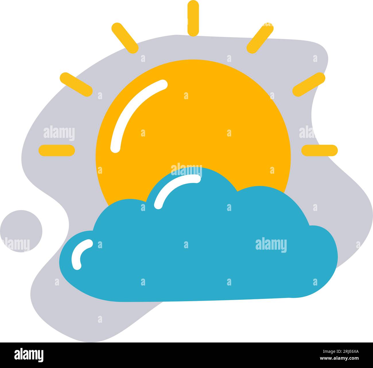 Weather climate flat minimalist Cut Out Stock Images & Pictures - Alamy