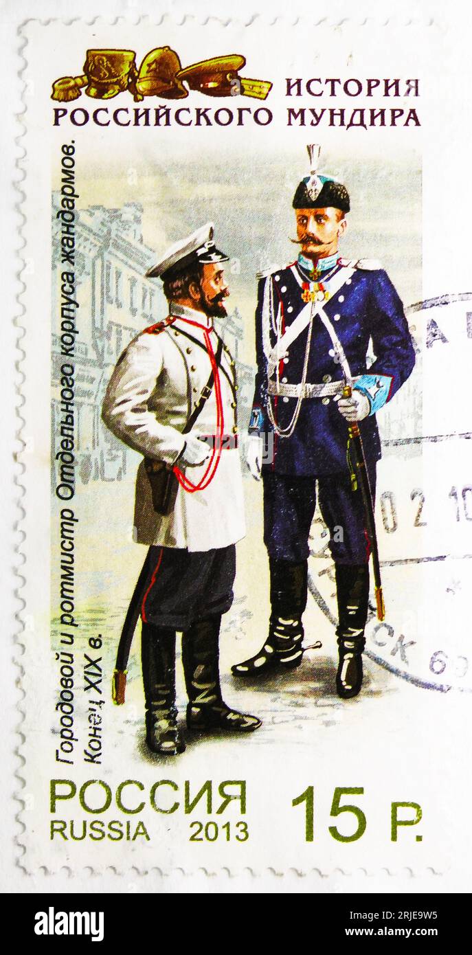 MOSCOW, RUSSIA - OCTOBER 30, 2022: Postage stamp printed in Russia ...