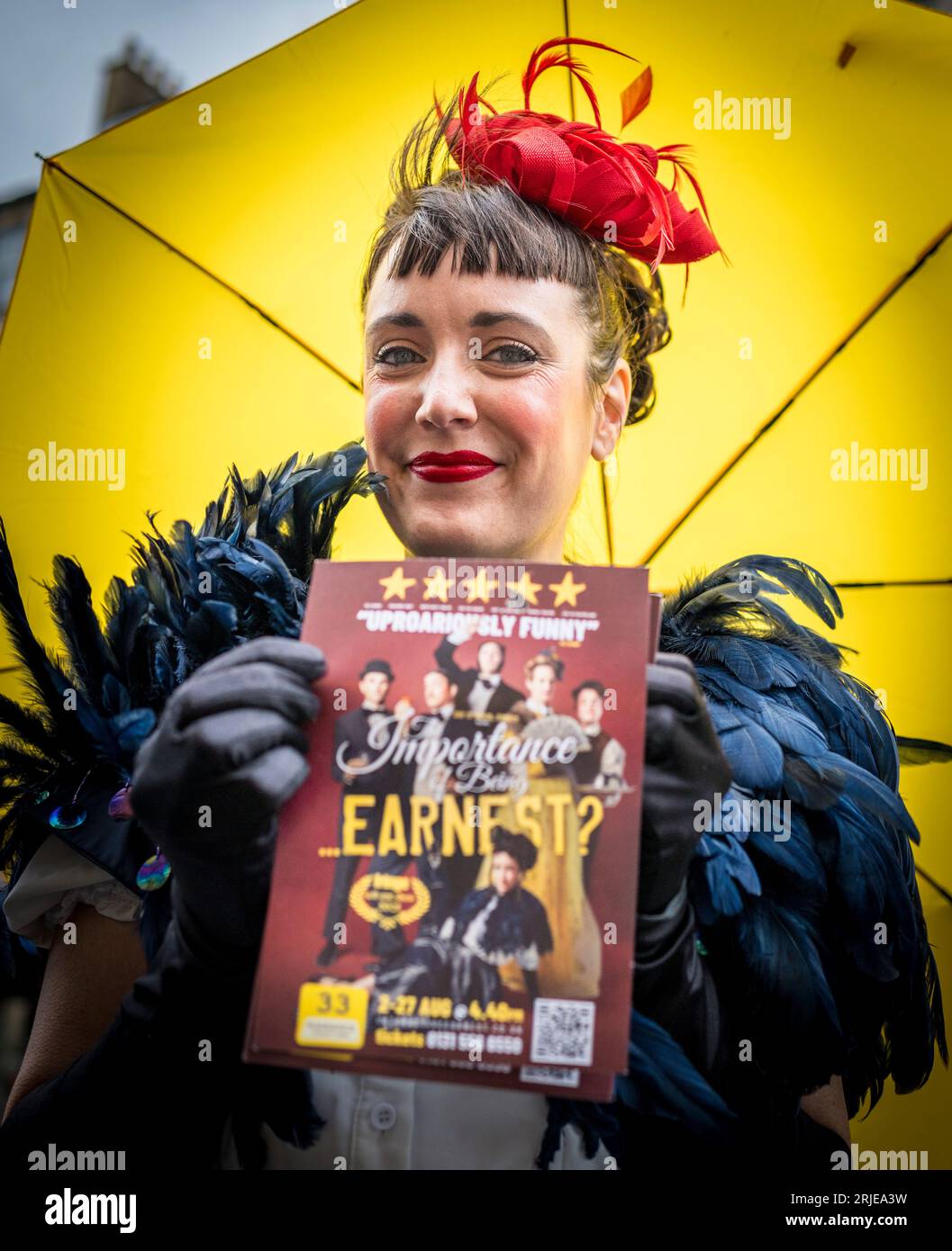 A scene in Edinburgh’s Royal Mile during the final week of the ...