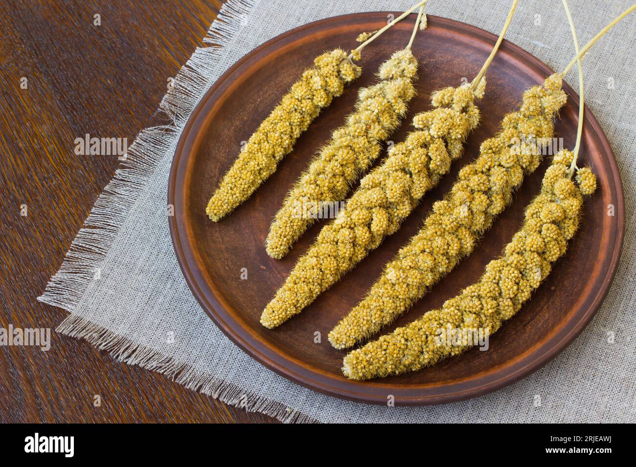 Yellow grain millet in hi-res stock photography and images - Alamy