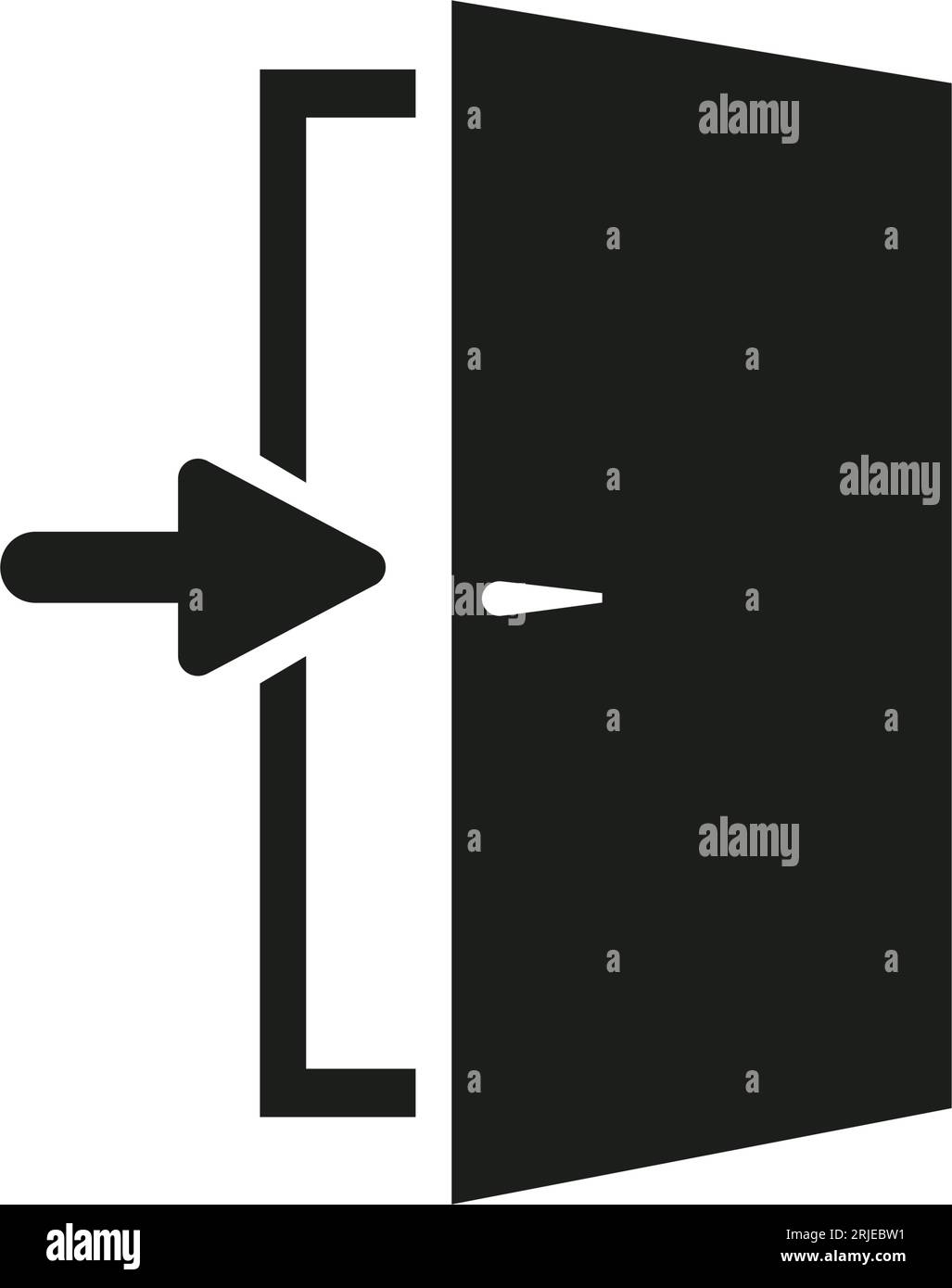 Main entrance pictogram icon Stock Vector Image & Art - Alamy