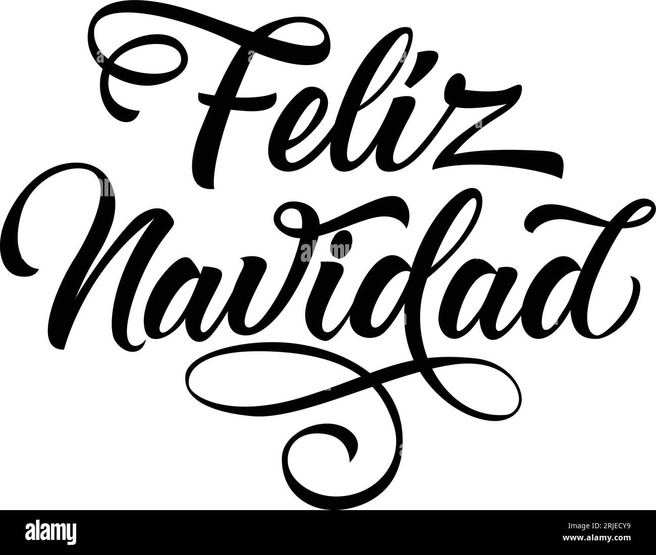 Merry christmas feliz navidad Cut Out Stock Images & Pictures - Alamy