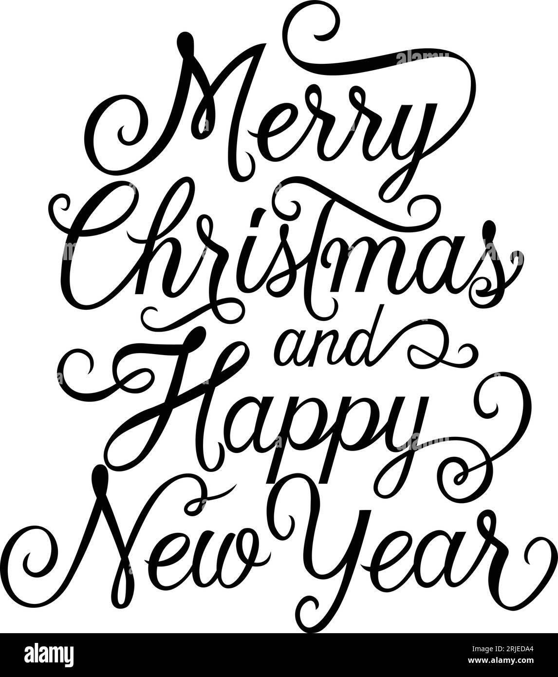 Festive seasonal merry christmas Black and White Stock Photos & Images ...