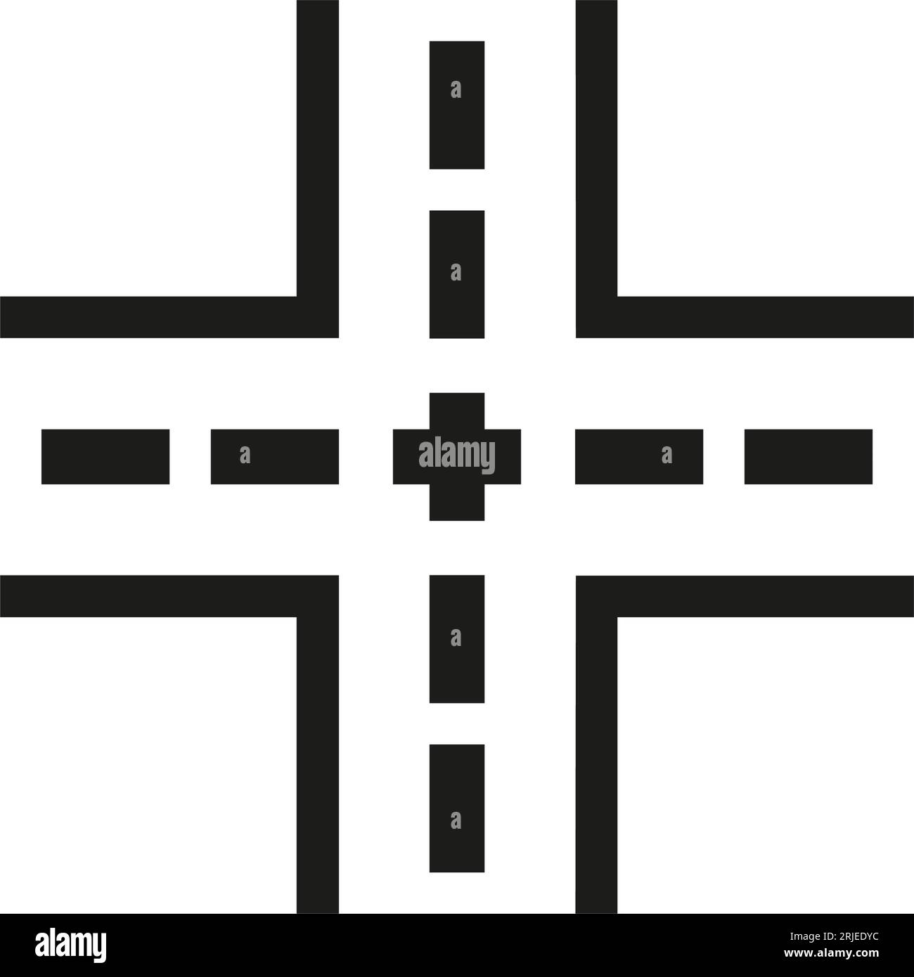 Crossroad view Stock Vector Images - Alamy