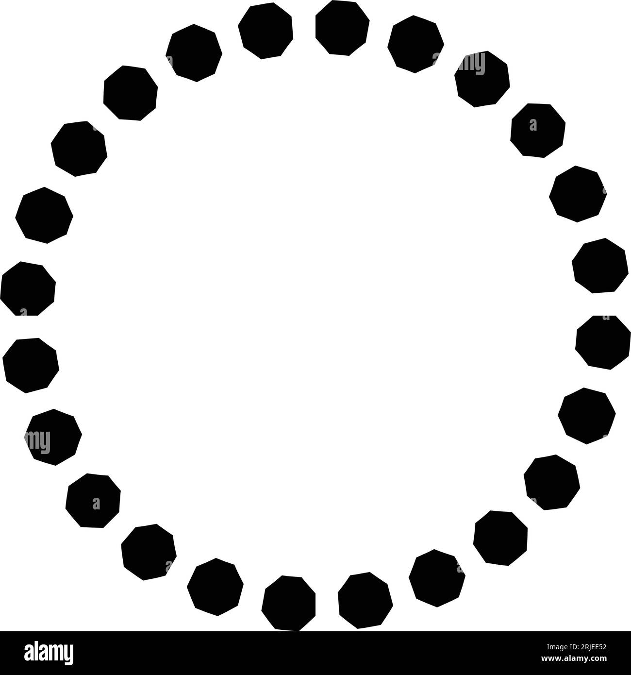 Circle frame border round design shape icon for decorative vintage ...