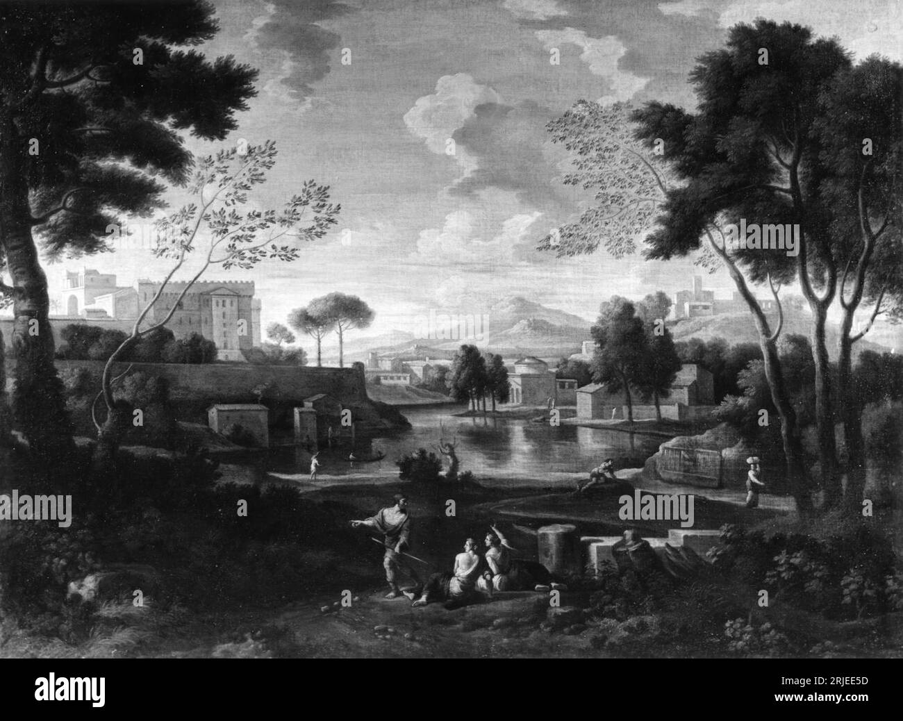 Classical Landscape with the Vatican Belvedere between 1735 and 1800 ...