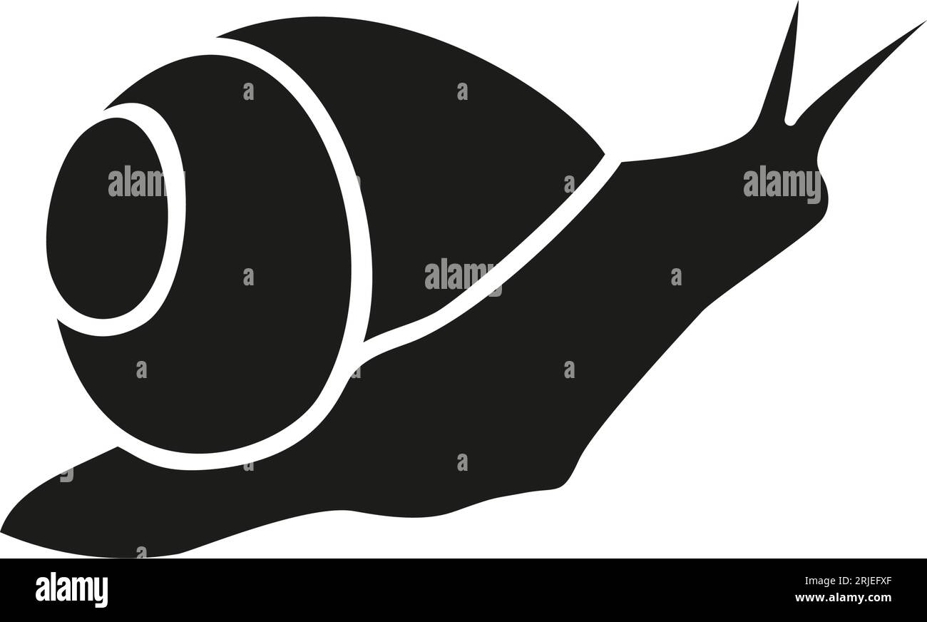 Garden slug crawling Stock Vector Images - Alamy