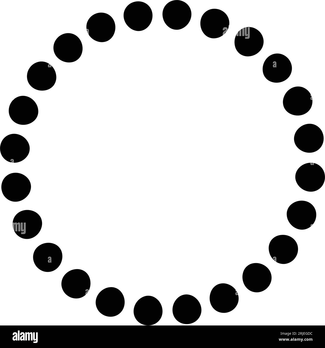 Circle frame border round design shape icon for decorative vintage ...