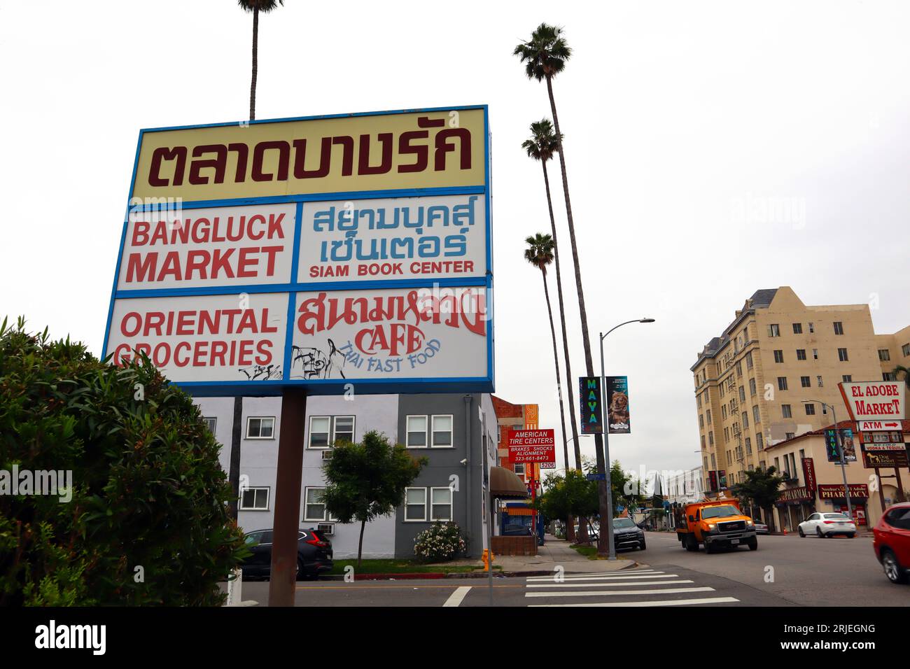 Los Angeles, California: THAI TOWN an Asian Ethnic neighborhood located ...