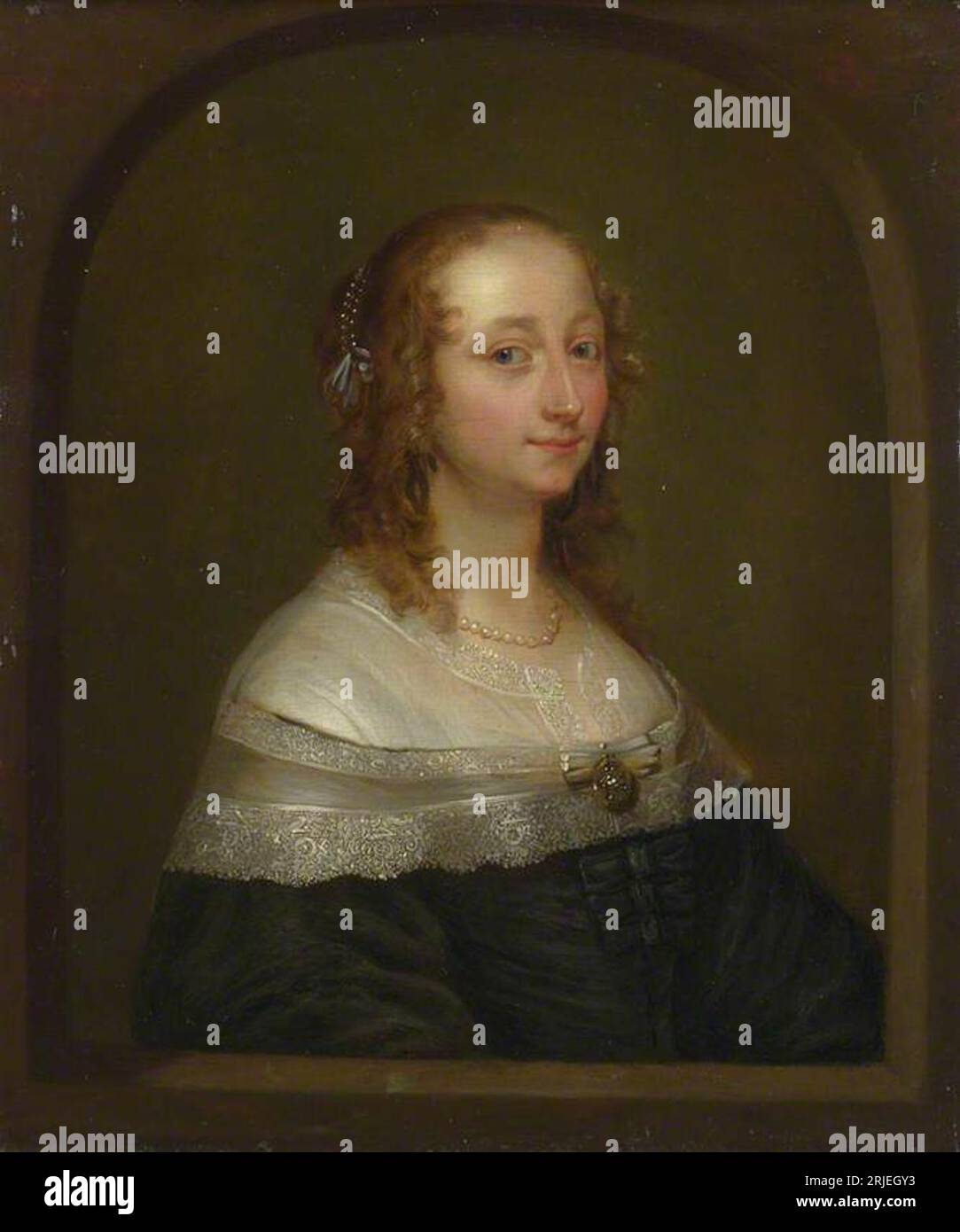 Portrait of a Woman circa 1650 by Gonzales Coques Stock Photo - Alamy
