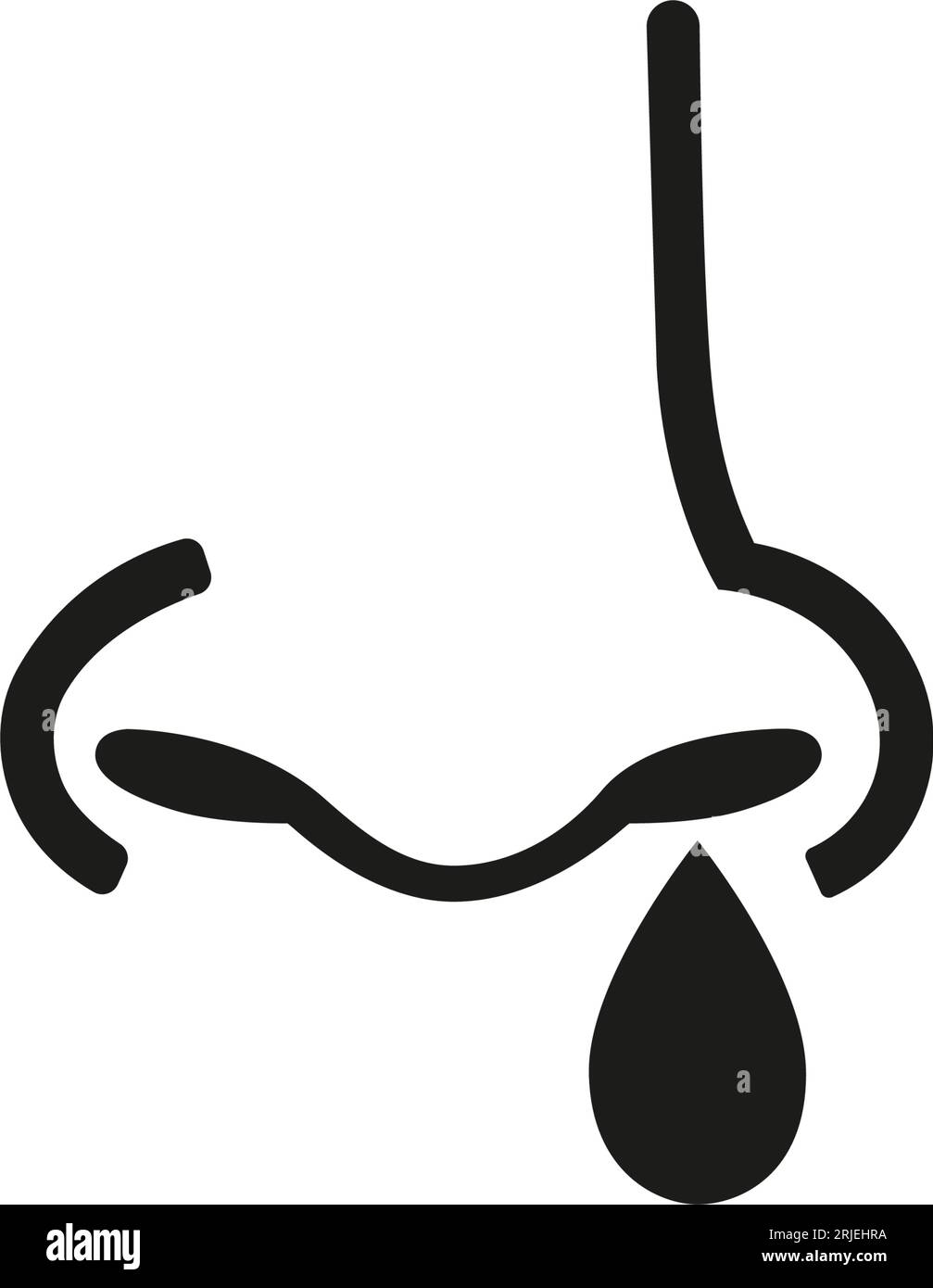 Blood nose bleeding Stock Vector Images - Alamy