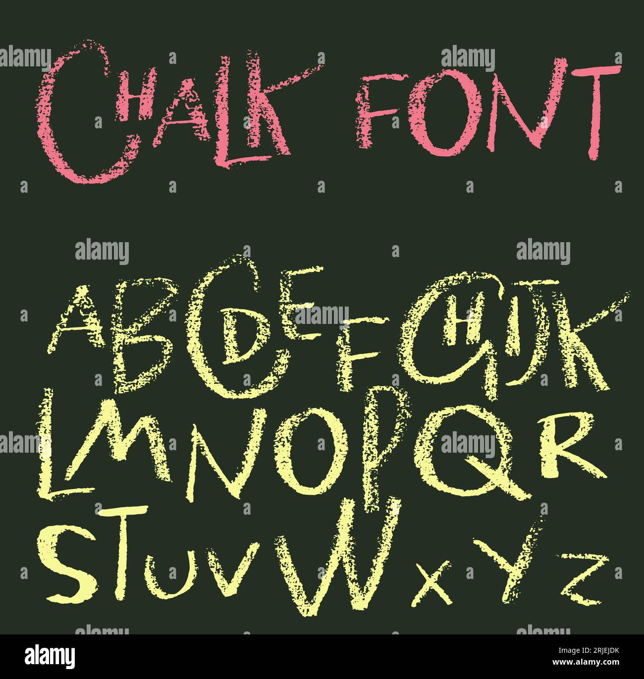 Chalk in hand write Stock Vector Images - Alamy