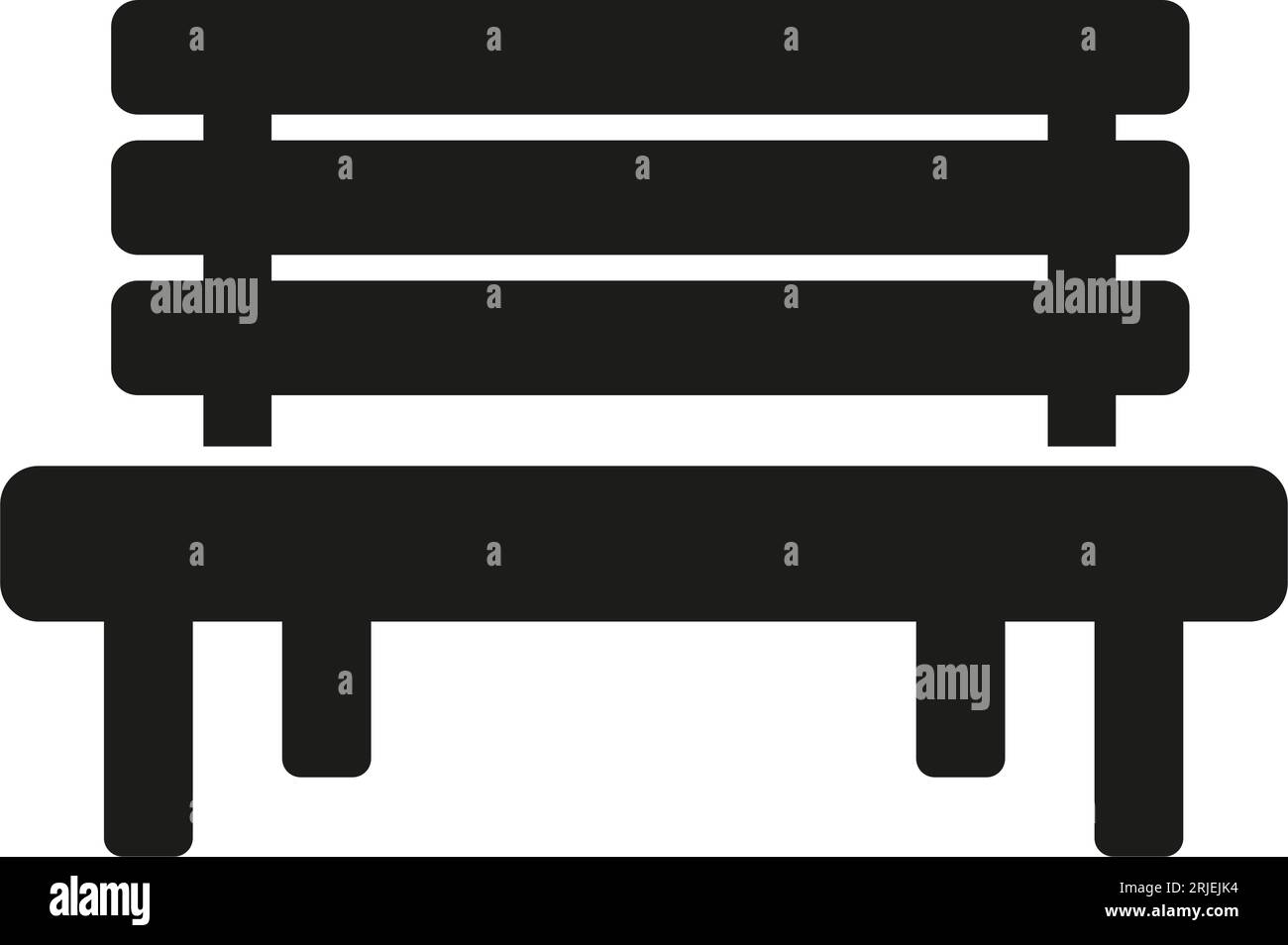 Wooden bench simple icon Stock Vector Image & Art - Alamy