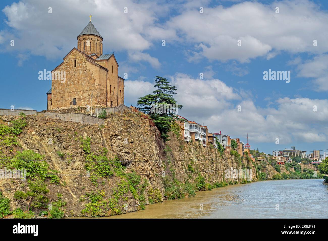 The Virgin Mary Assumption Church of Metekhi is a Georgian Orthodox ...