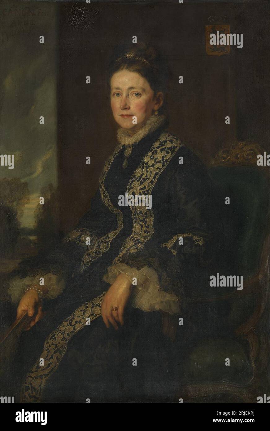 Louise, Queen of Denmark (1817-1898) 1877 by Hans Canon Stock Photo - Alamy