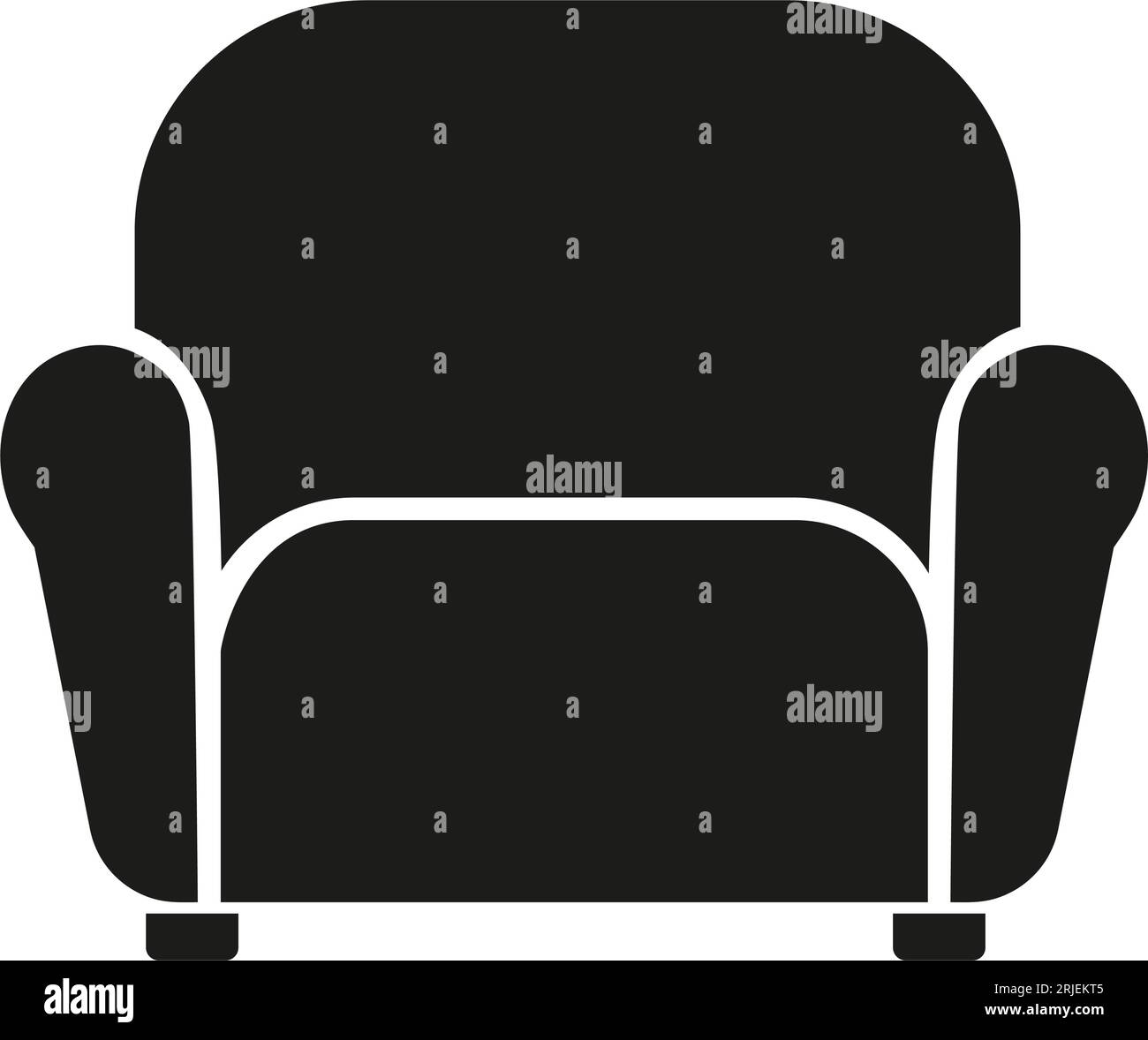 Armchair simple icon Stock Vector Image & Art - Alamy
