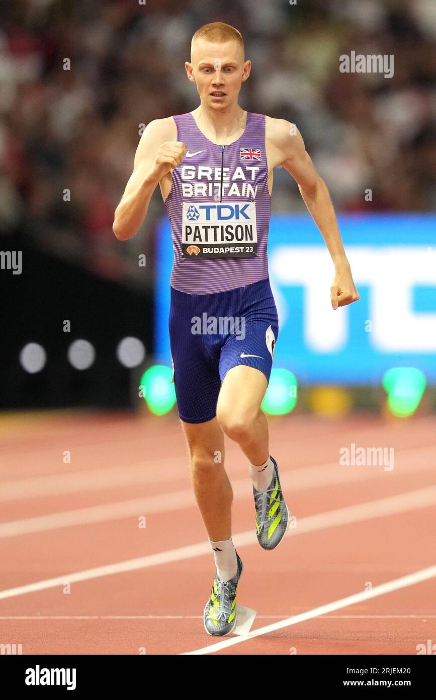 Great Britain's Ben Pattison competes in the Men's 800 Metres Heat 5 on ...