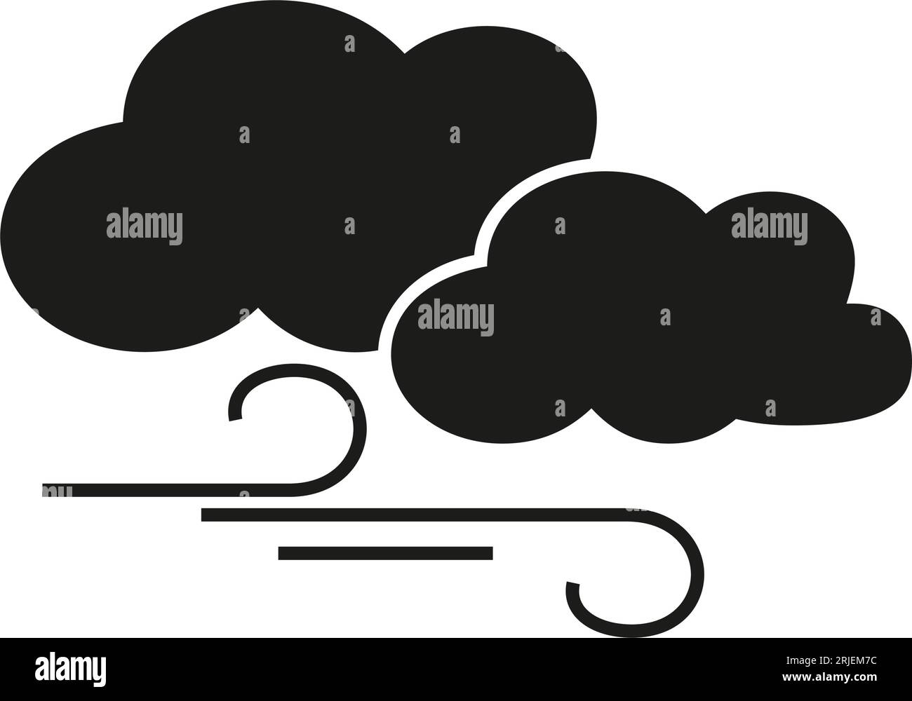 Clouds and wind icon Stock Vector Image & Art - Alamy