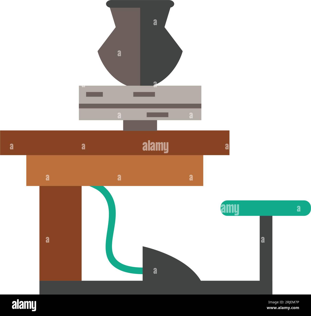 Pottery production Cut Out Stock Images & Pictures - Alamy