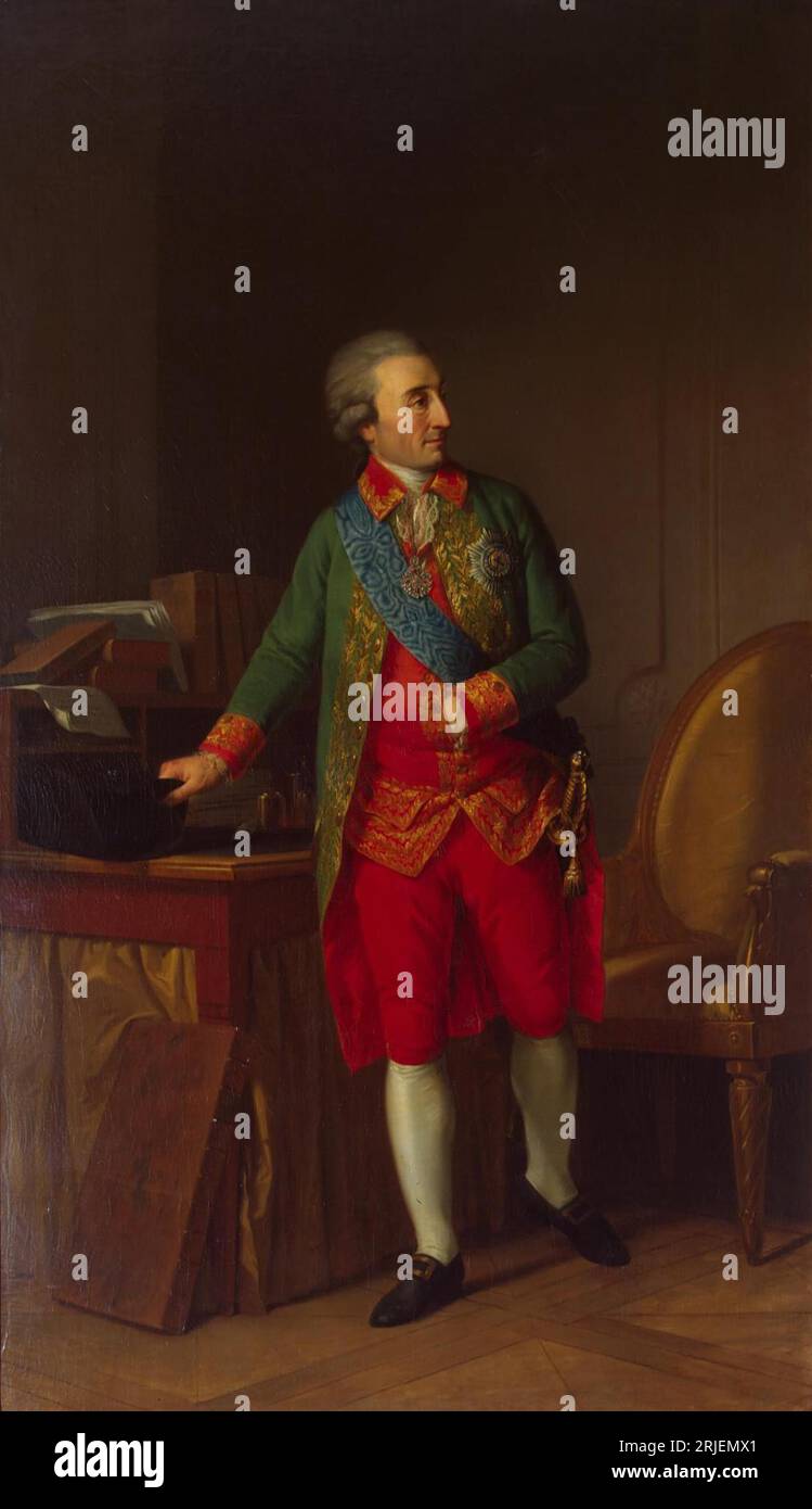 Portrait of Prince Nicolai Saltykov 1785 by Johann Friedrich August ...