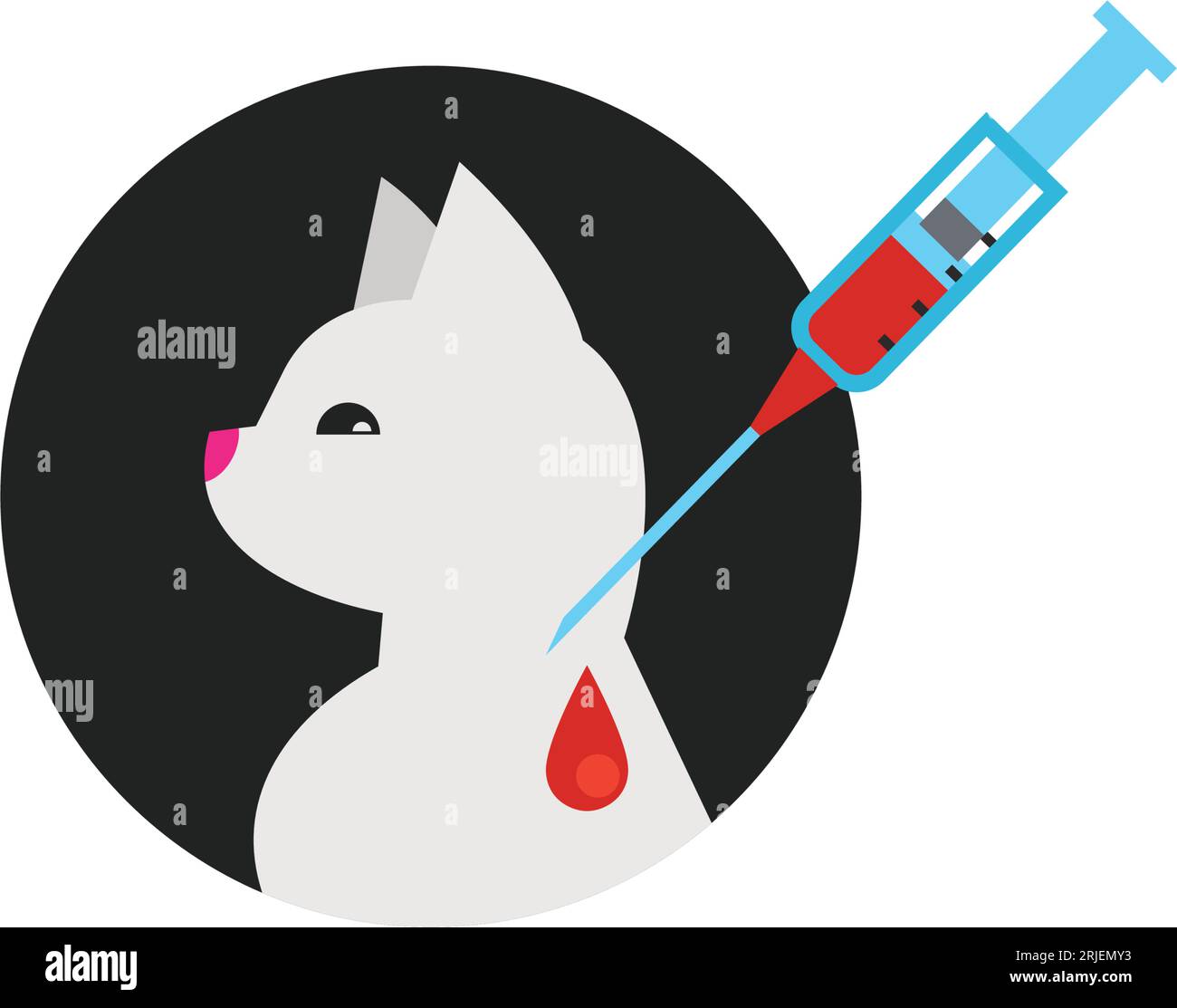 Cat vaccine concept icon Stock Vector Image & Art - Alamy