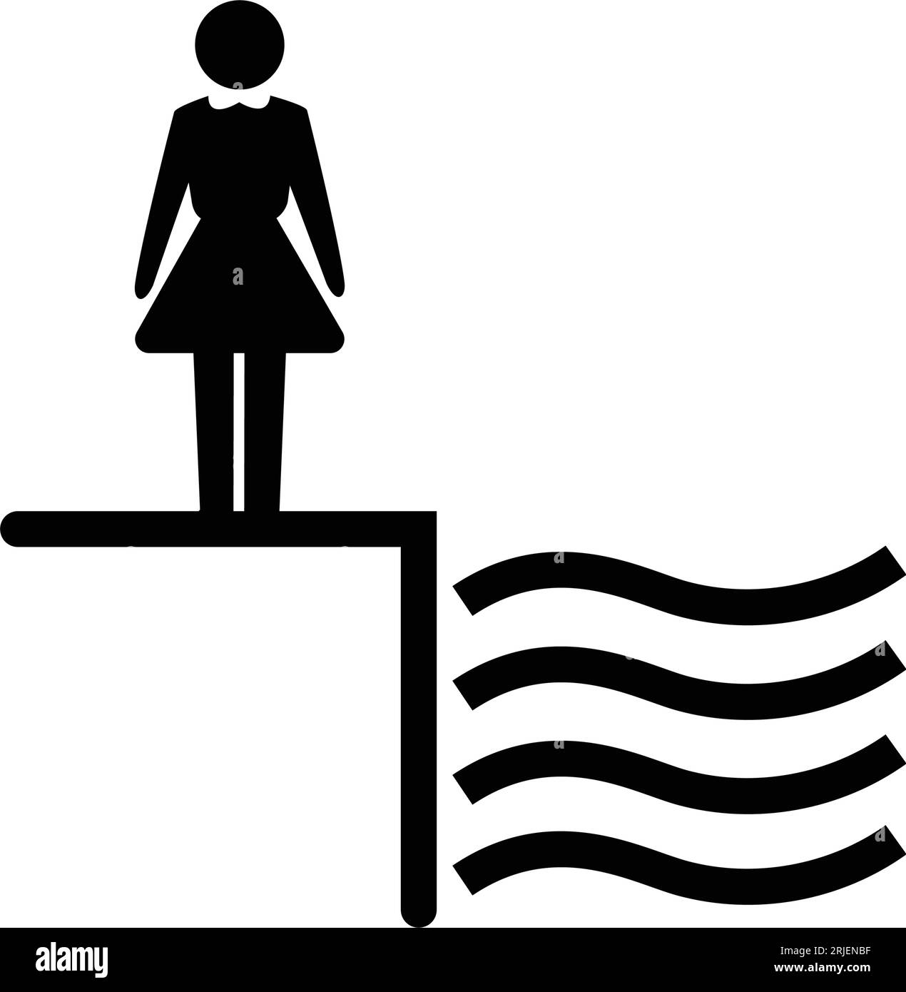 Deep water safety sign Cut Out Stock Images & Pictures - Alamy