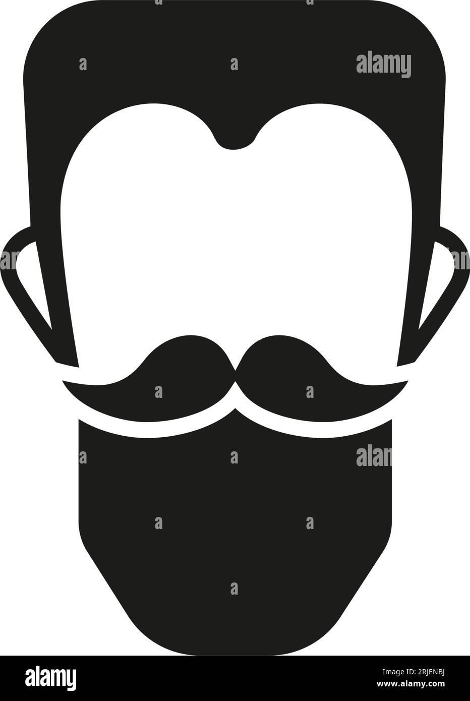 Barber hipster client beard Stock Vector Images - Alamy