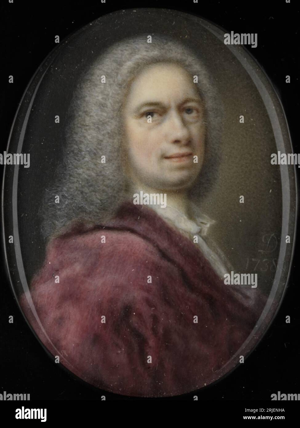 Self-portrait 1738 by Balthasar Denner Stock Photo - Alamy