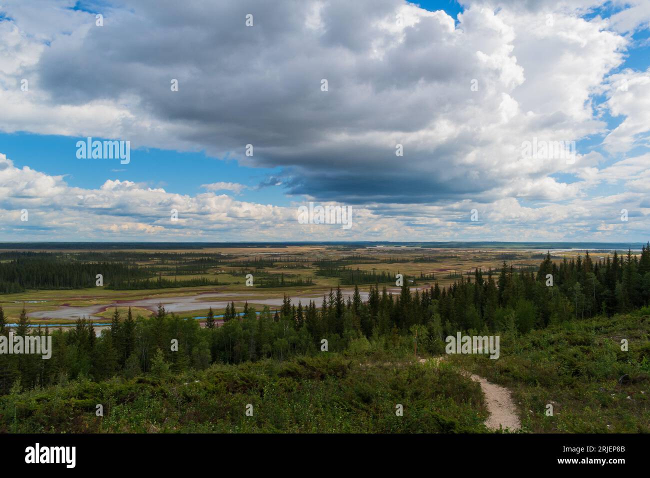 Beautiful crystalline desert salt plains, largest in Canada, shine in ...