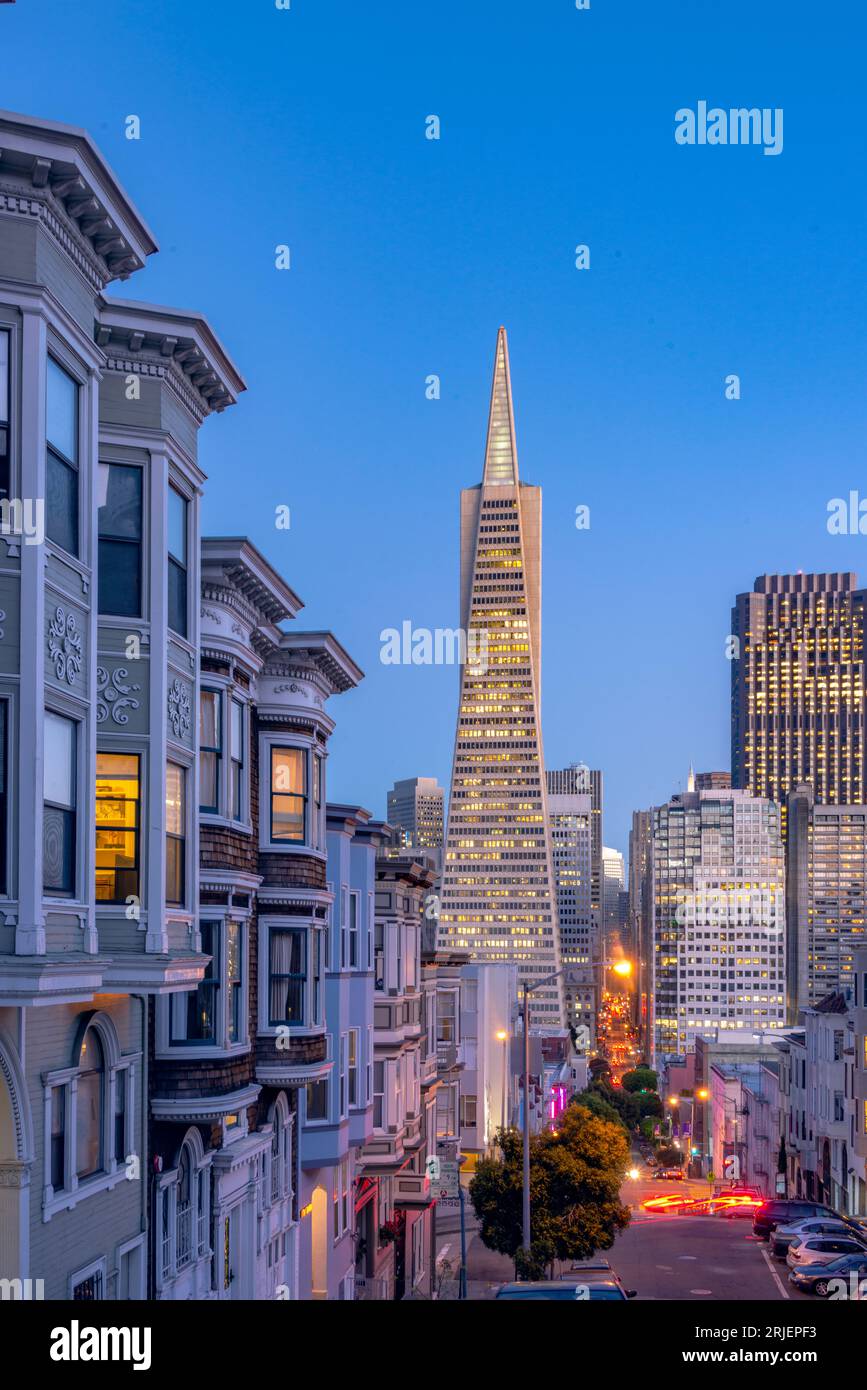 Transamerica Tower,Downtown San Francisco California,USA Stock Photo ...