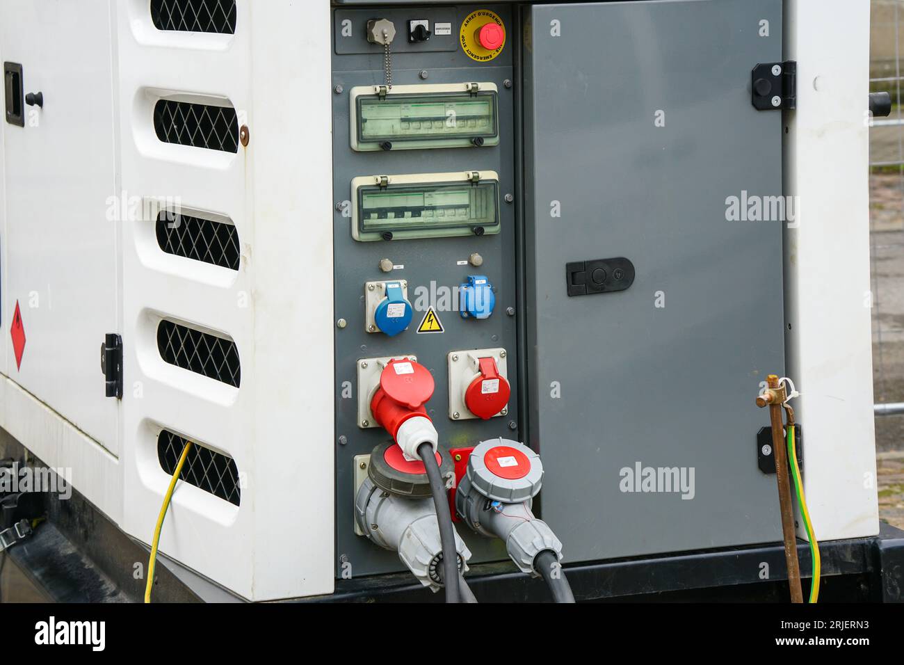 Fragment of the control panel of the mobile diesel fuel charging ...