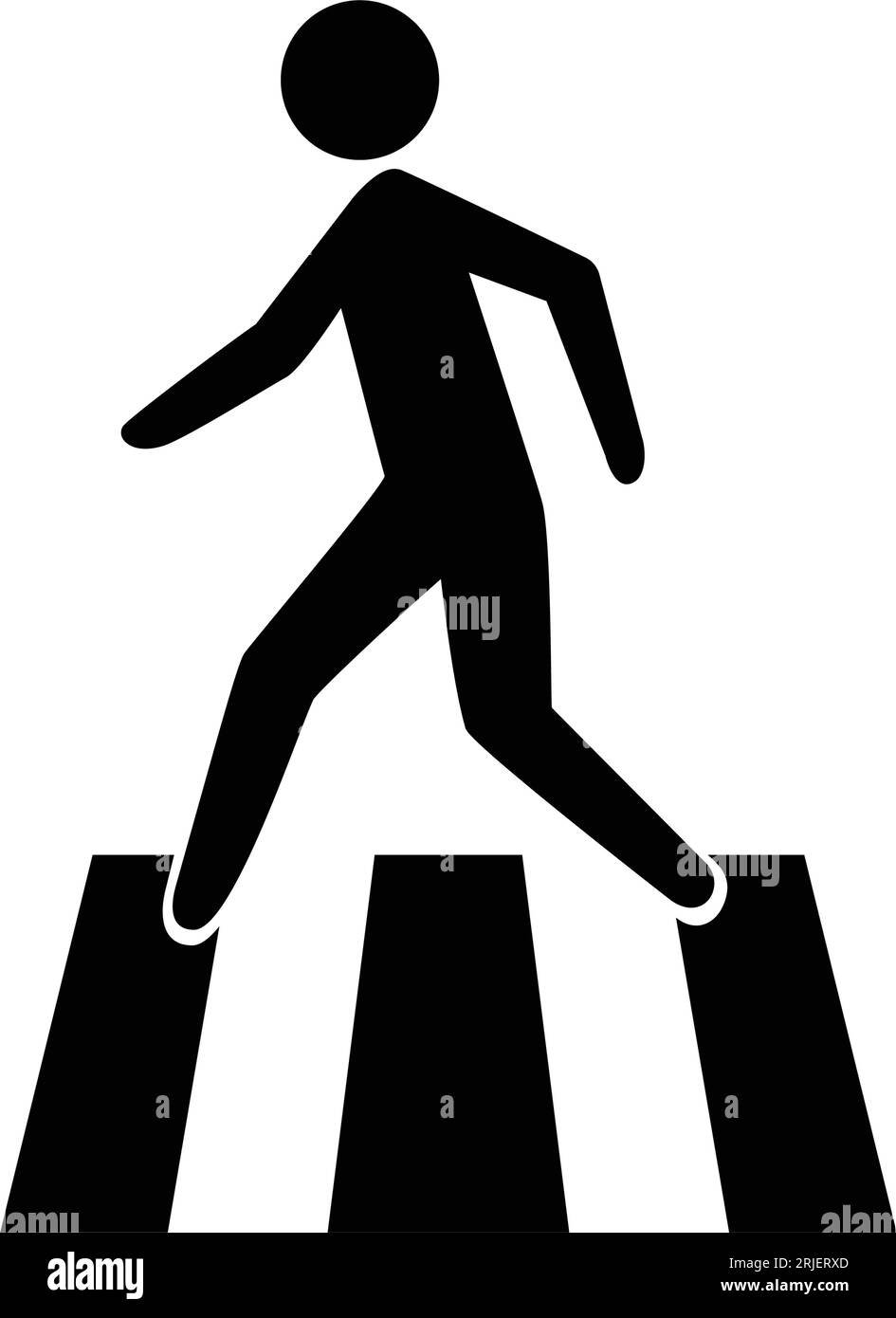 Pedestrian city traffic Cut Out Stock Images & Pictures - Alamy