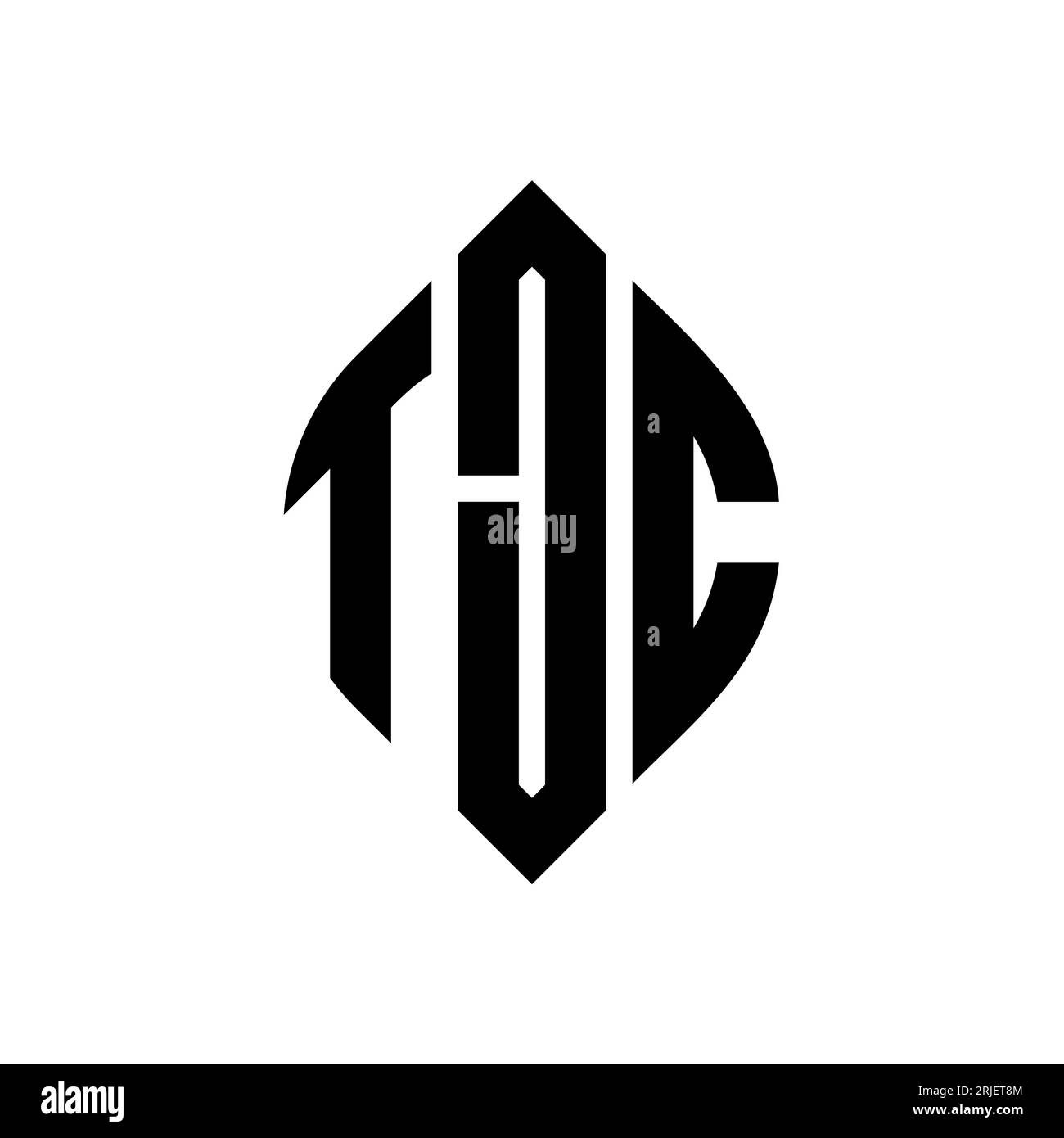 TJC circle letter logo design with circle and ellipse shape. TJC ...