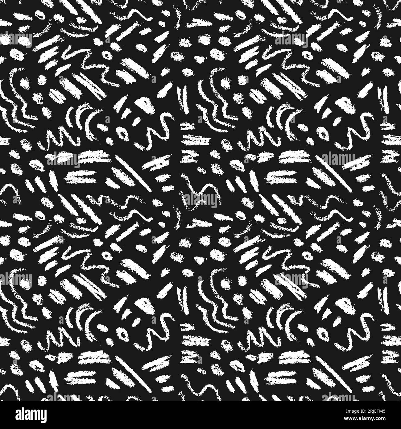 Contemporary Chalk Free Hand Seamless Pattern Stock Vector Image & Art ...