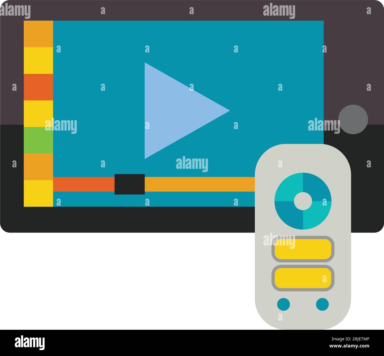 Smart tv control concept icon Stock Vector Image & Art - Alamy