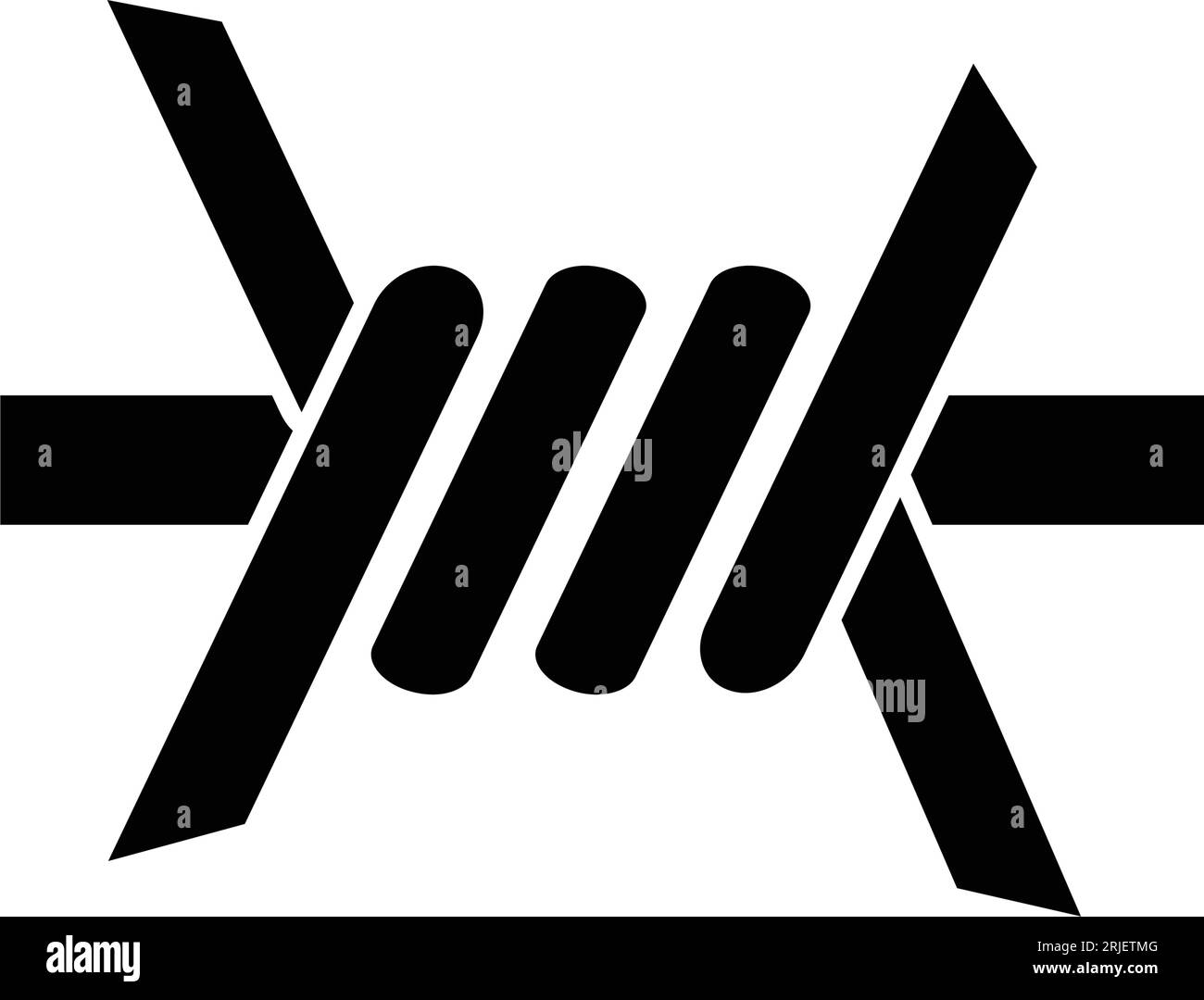 Barbed wire icon Stock Vector Image & Art - Alamy