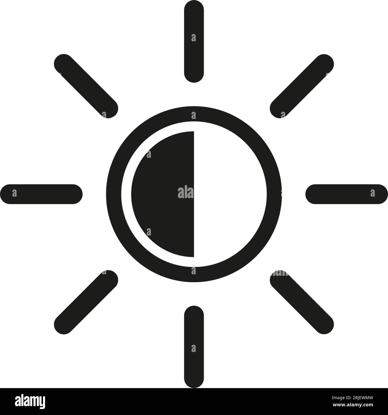 Brightness screen Stock Vector Images - Alamy