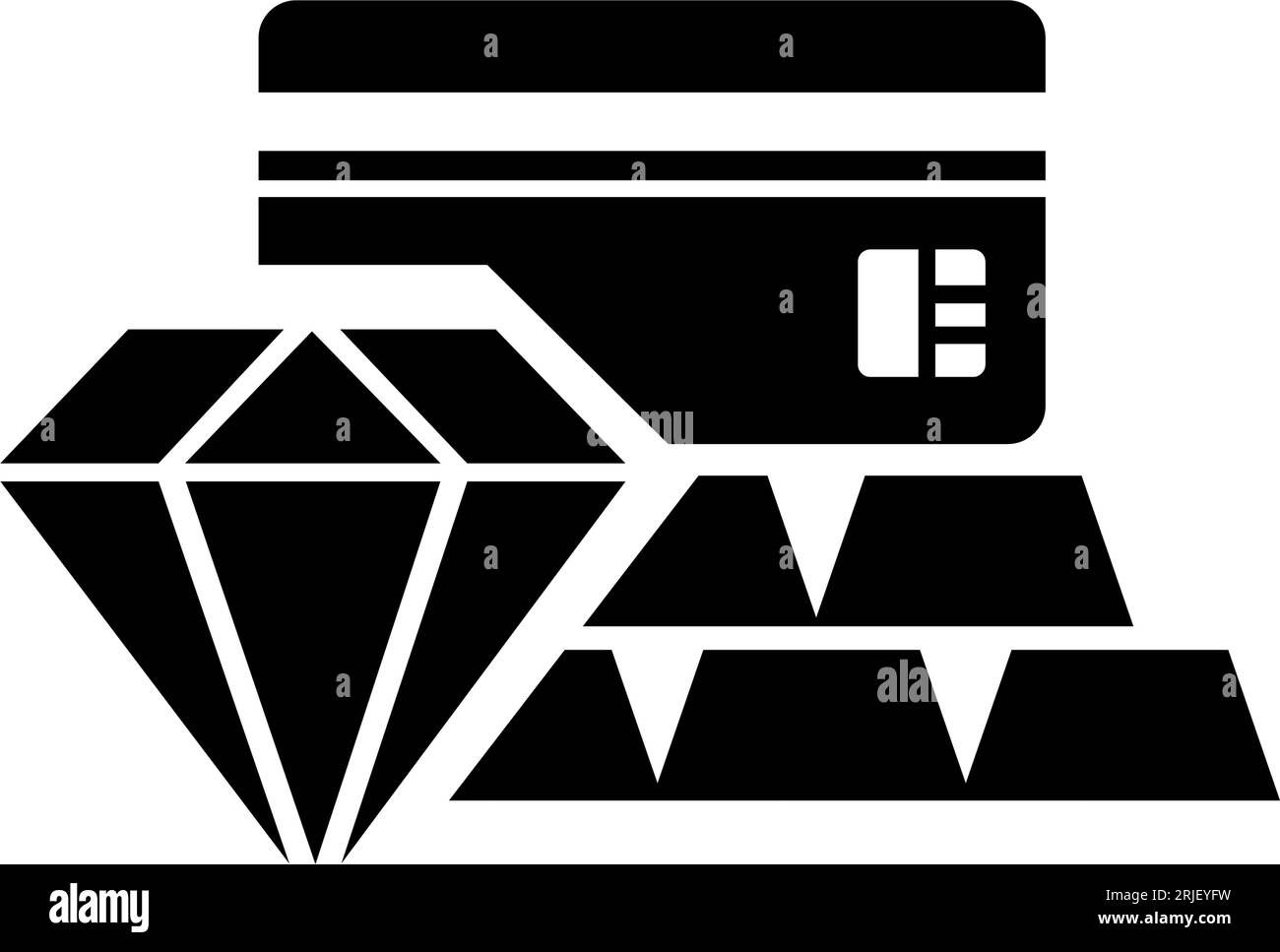 Premium service icon flat Black and White Stock Photos & Images - Alamy