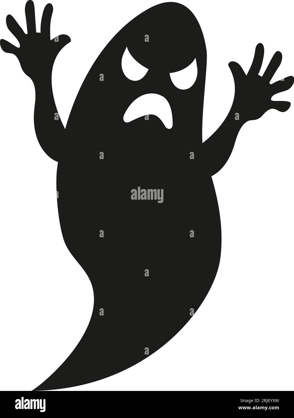 Spooky ghost simple icon Stock Vector Image & Art - Alamy