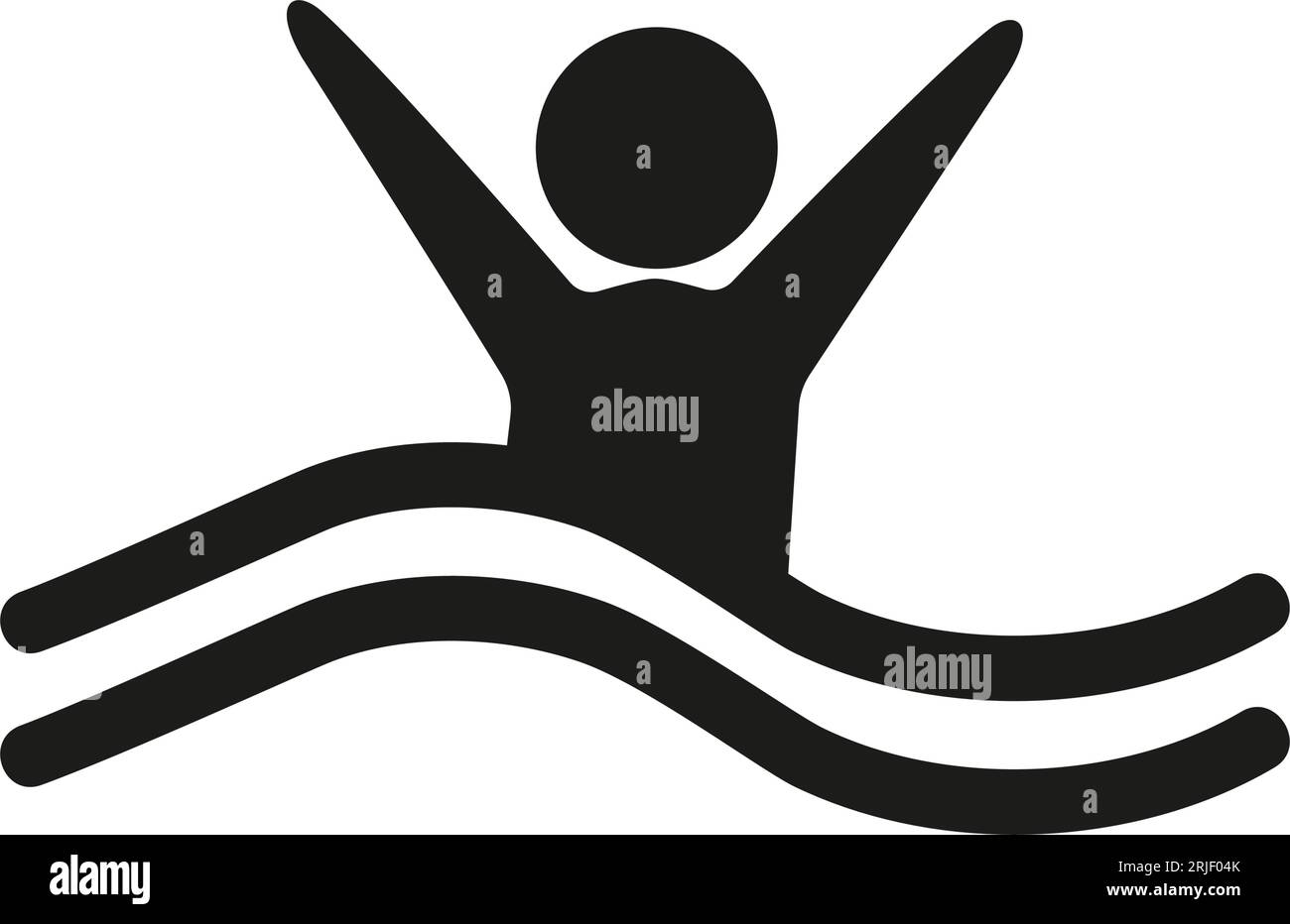 Person drowning sign Stock Vector Images - Alamy