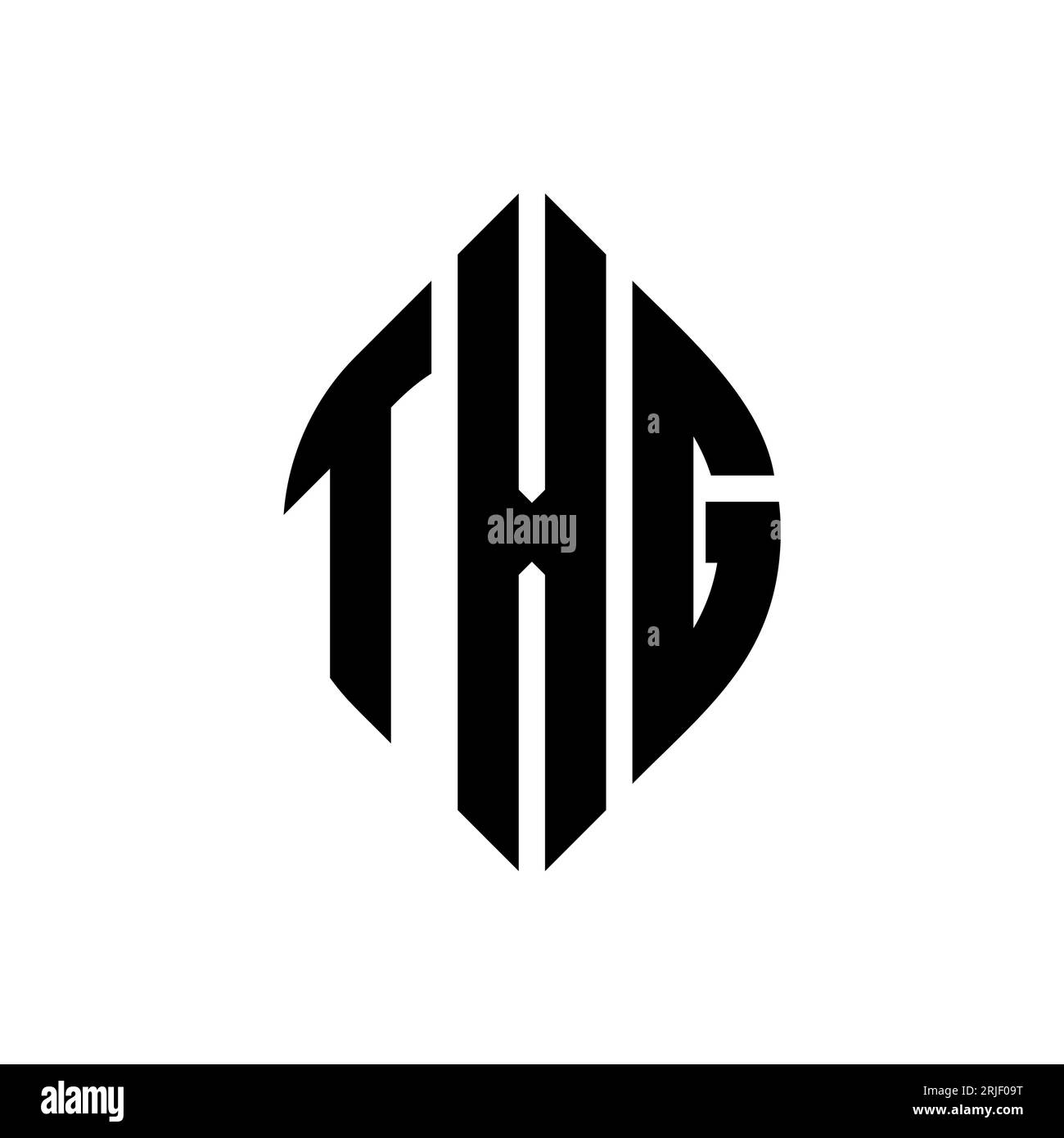 TXG circle letter logo design with circle and ellipse shape. TXG ...