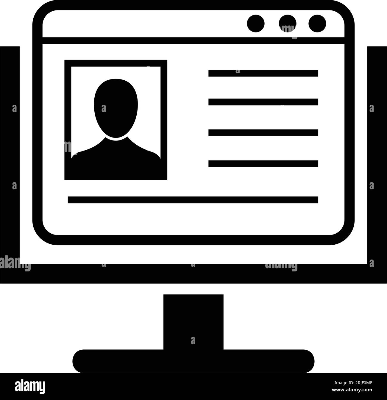 Account on Internet icon Stock Vector Image & Art - Alamy