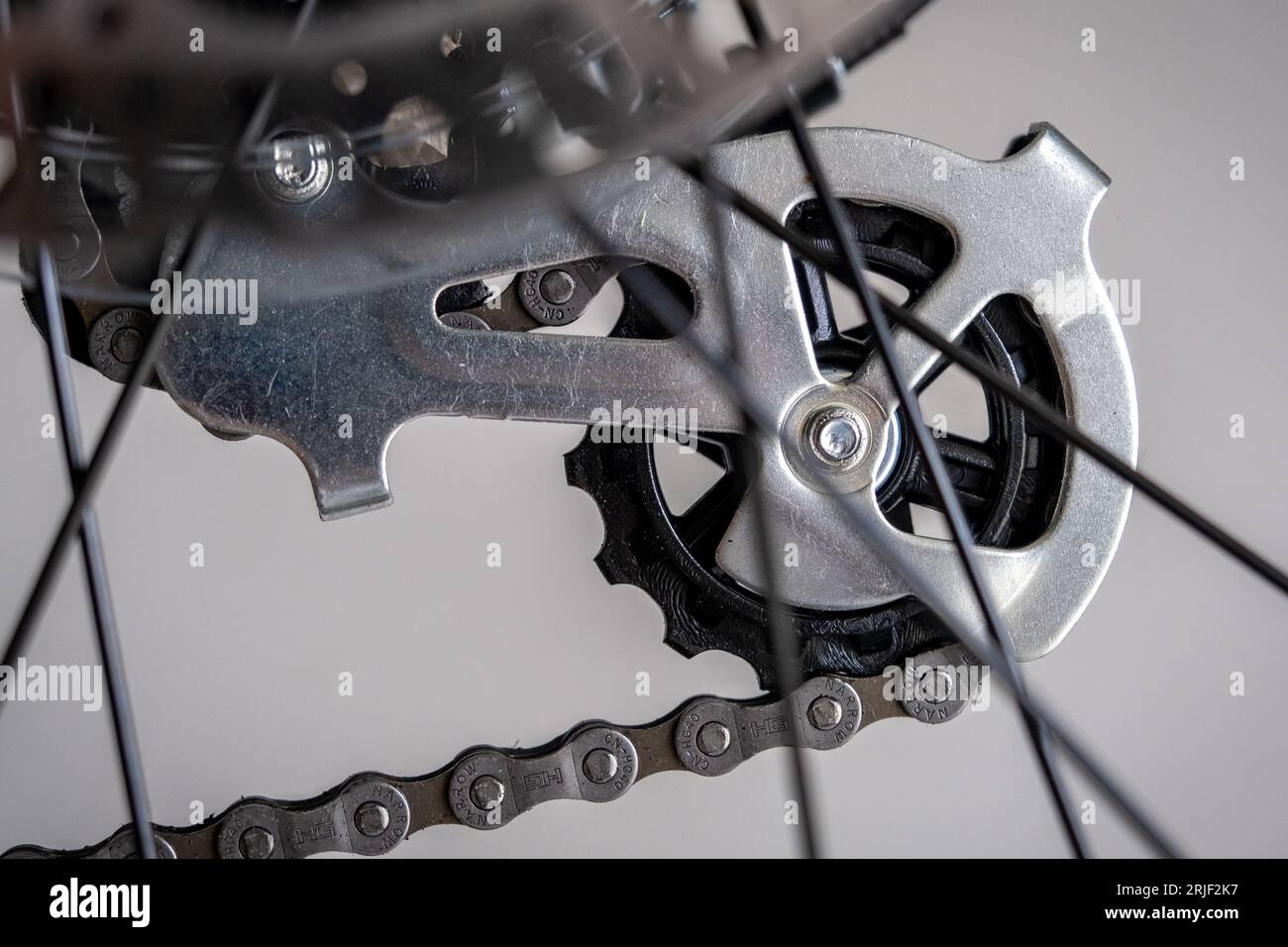 Bike rear derailleur Stock Photo - Alamy