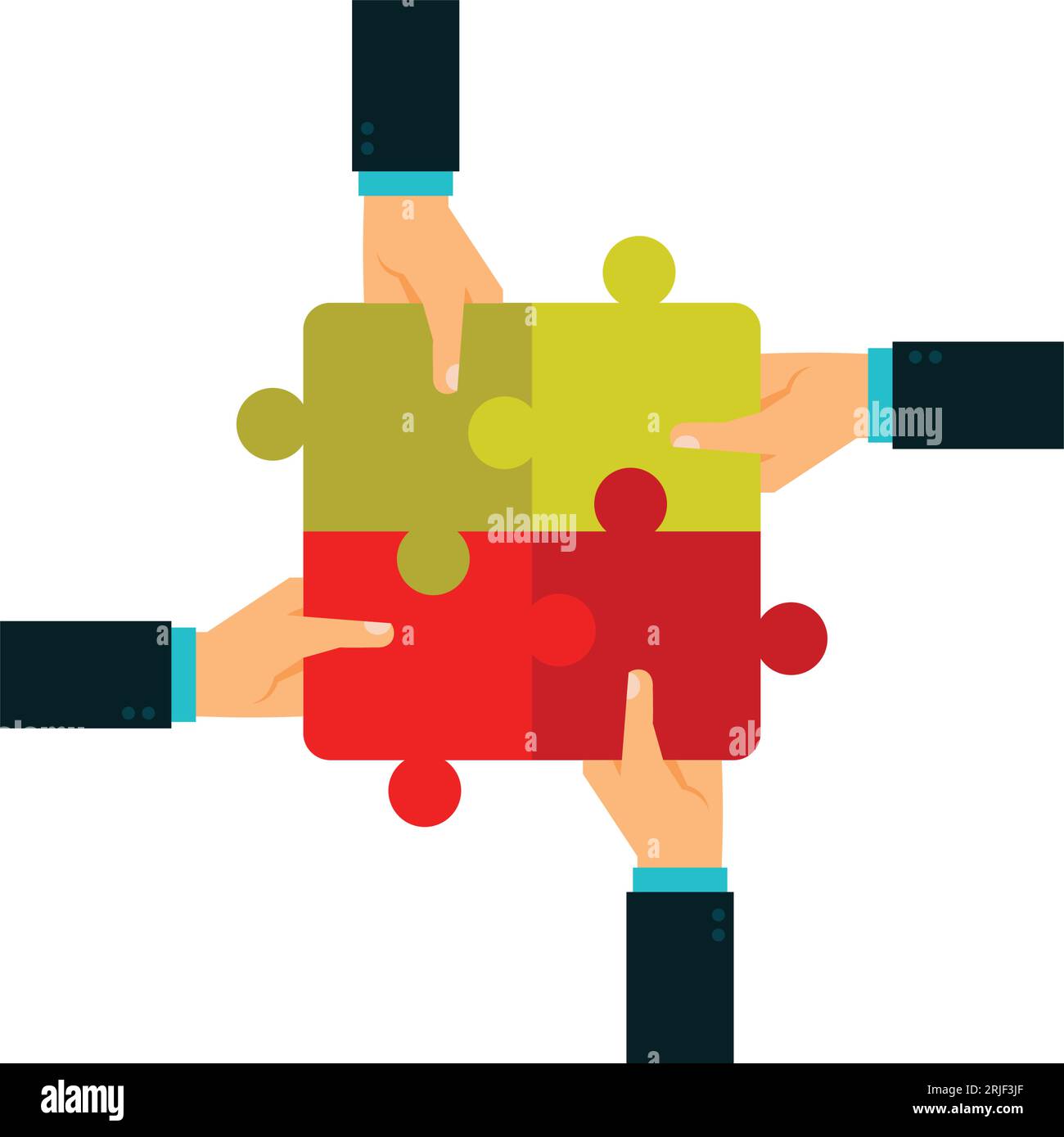 Teamwork concept icon Stock Vector Image & Art - Alamy